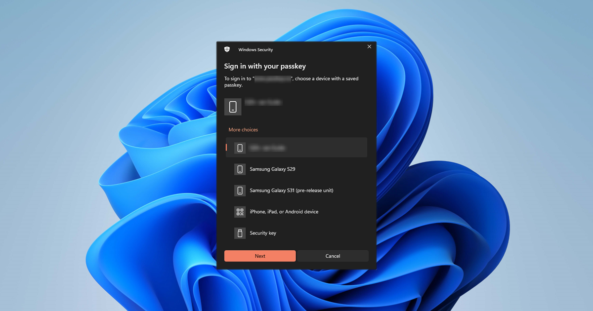Remove old devices from Windows Security passkey prompt | Pentiago 365